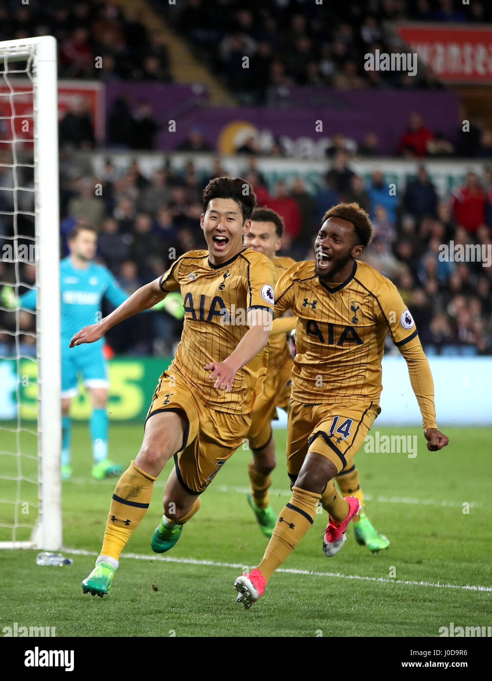 Tottenham Hotspur's Son Heung-Min celebrates scoring his side's second ...