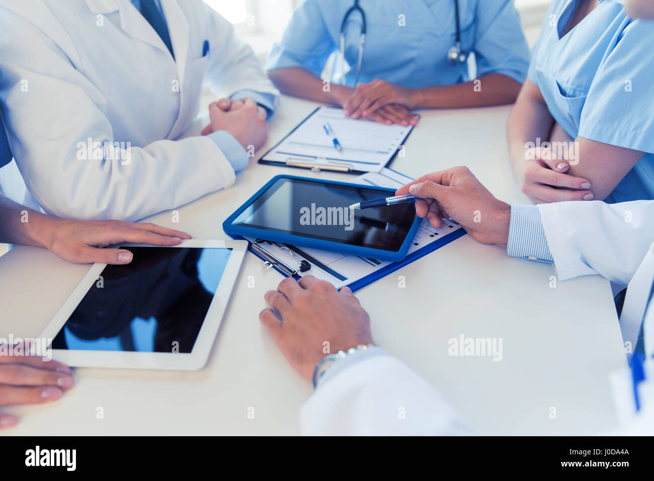 group of doctors meeting at hospital office Stock Photo - Alamy
