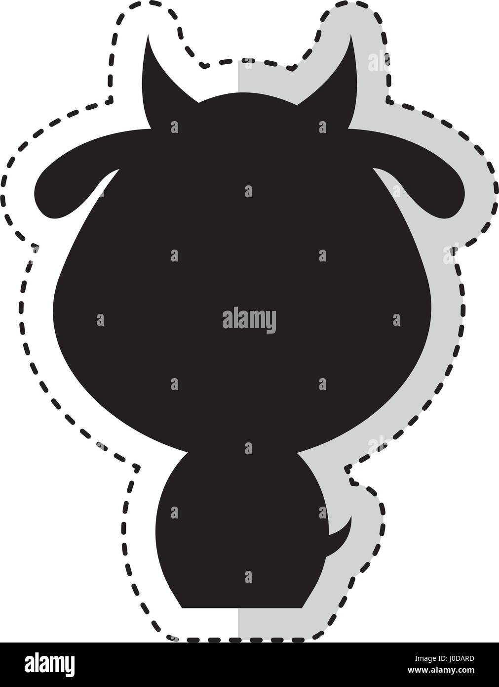 Goat tail silhouette hi-res stock photography and images - Alamy