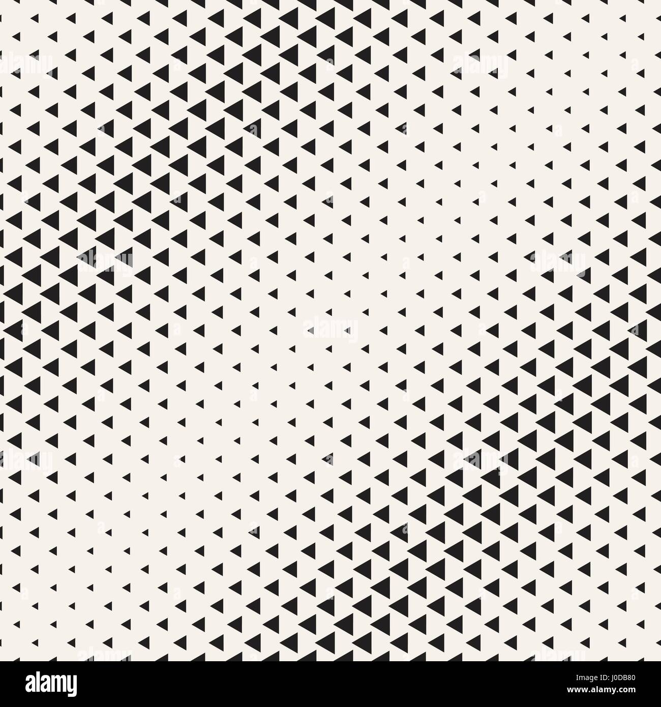 Vector seamless pattern. Repeating geometric tiles. Monochrome halftone ...