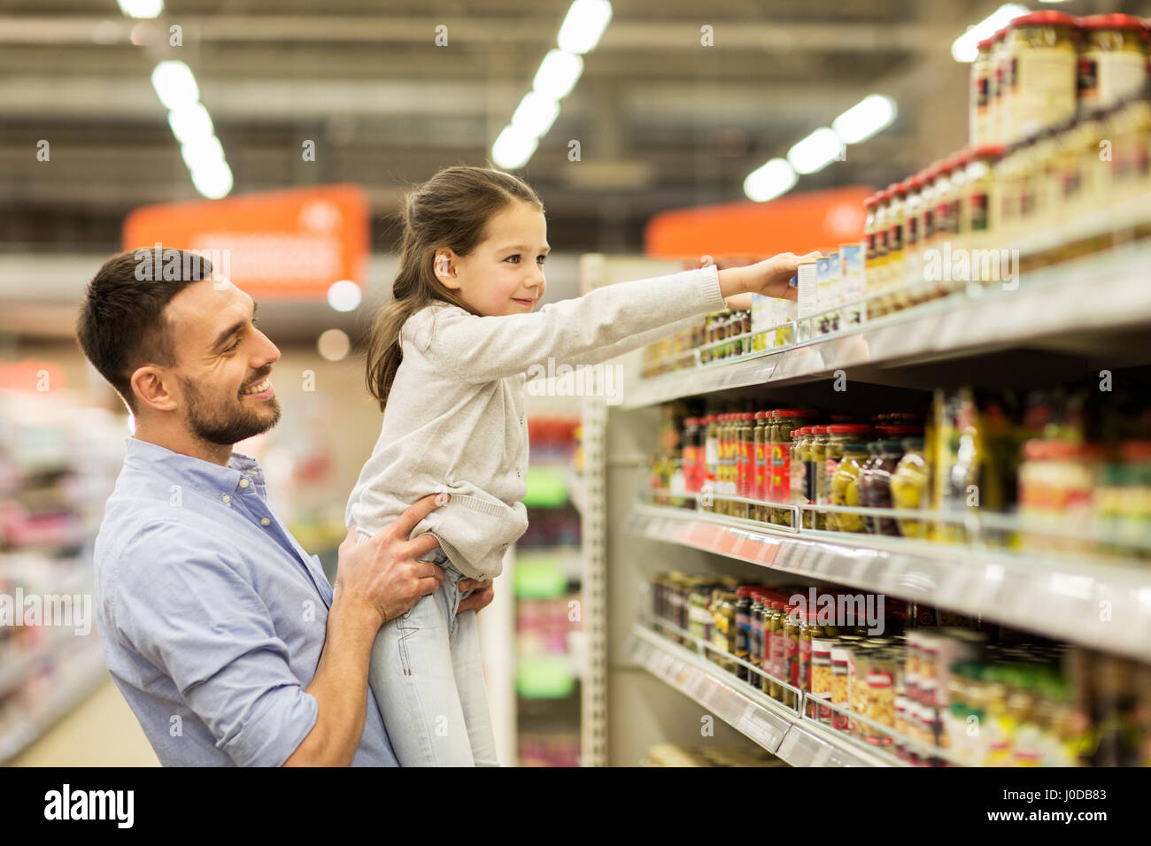 Father And Child Shopping
