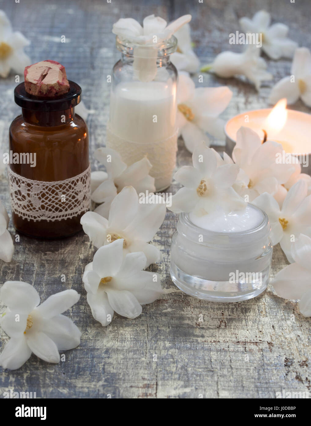 floral cosmetics, fresh as spring Stock Photo - Alamy