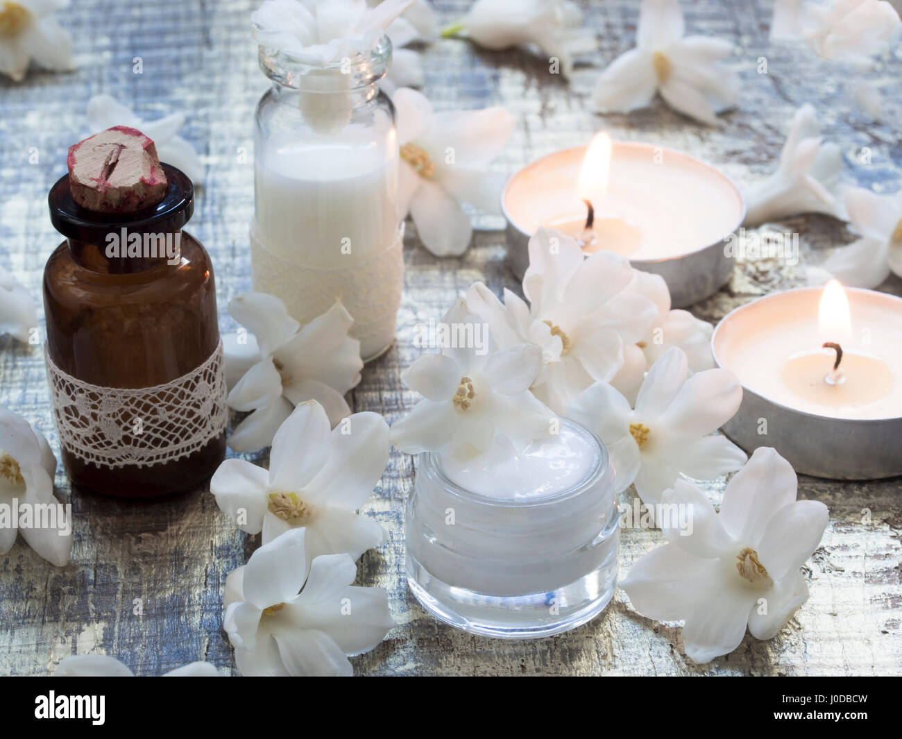 floral cosmetics, fresh as spring Stock Photo - Alamy