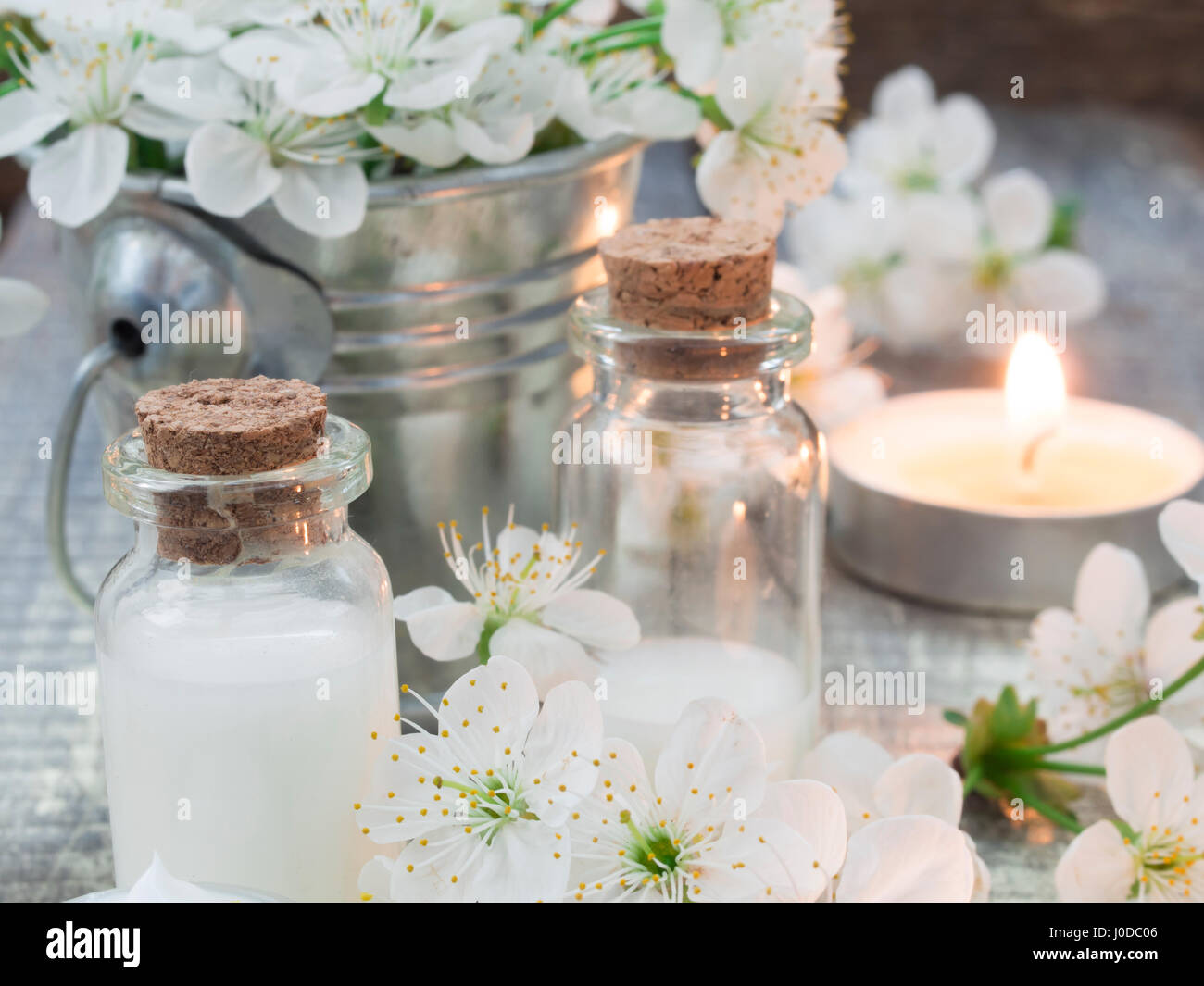 floral cosmetics, fresh as spring Stock Photo - Alamy