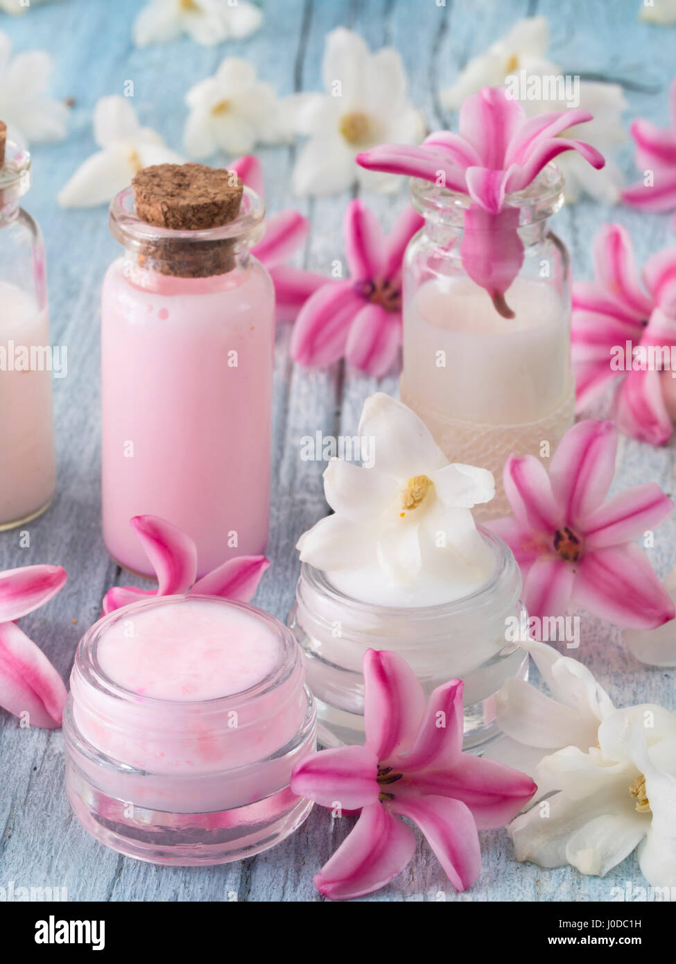 floral cosmetics, fresh as spring Stock Photo - Alamy