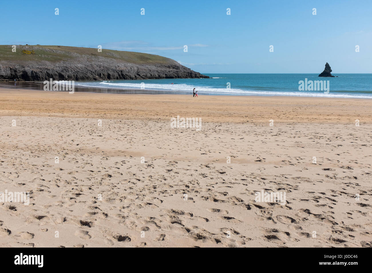 Broadhaven Beach, Bosherston in Pembrokeshire, Wales Stock Photo - Alamy