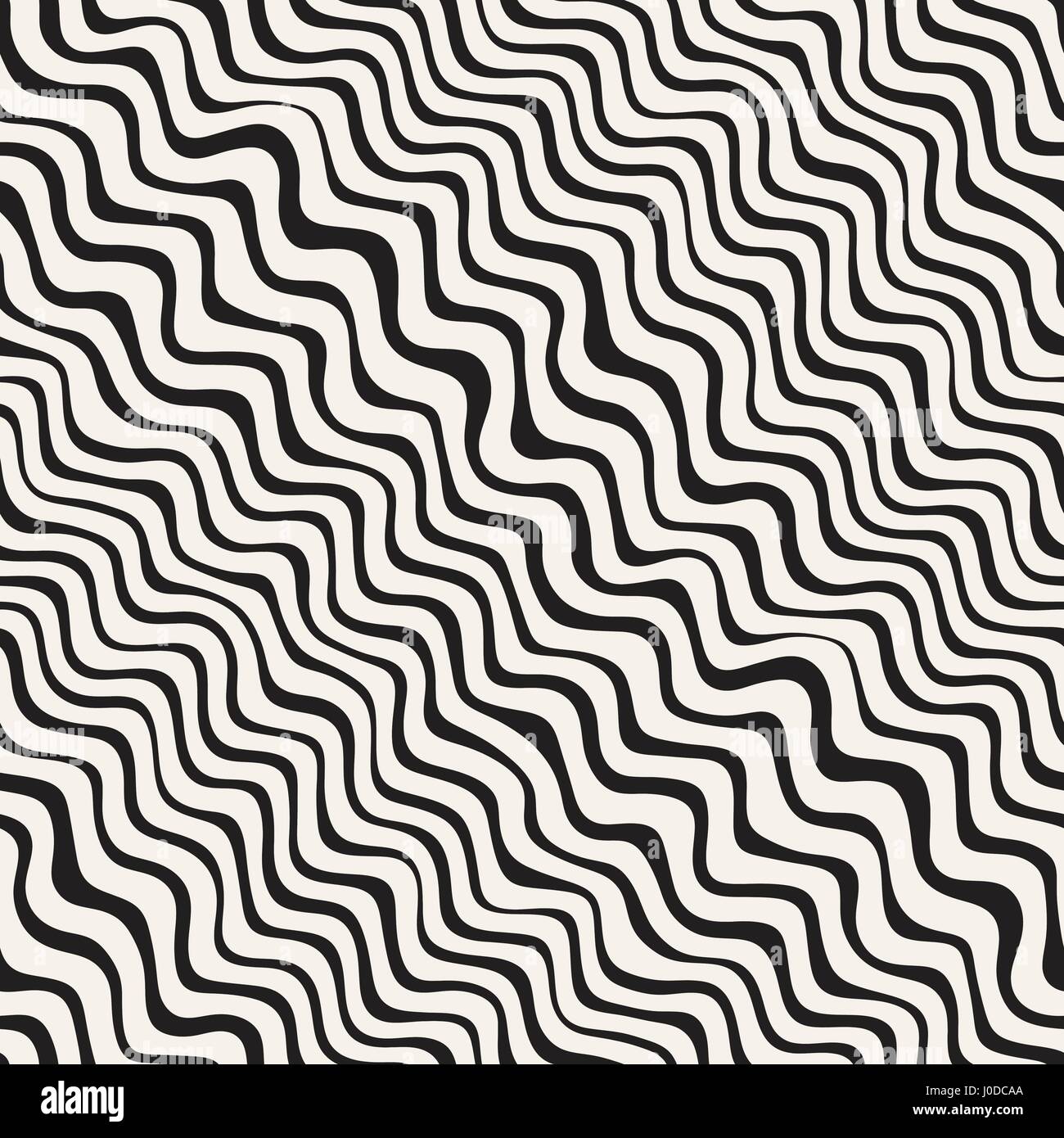 Wavy Ripple Hand Drawn Lines. Abstract Geometric Background Design ...