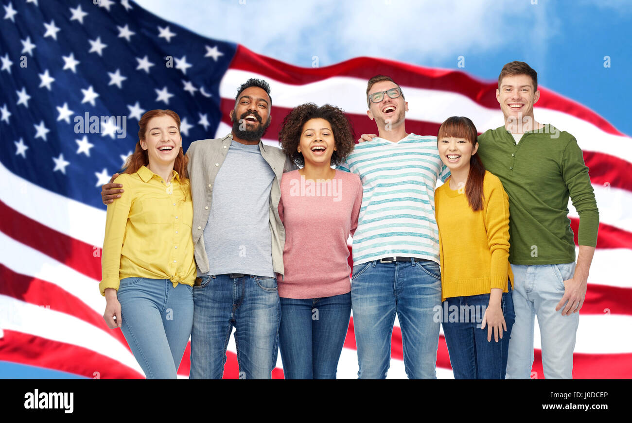 Group Of American People