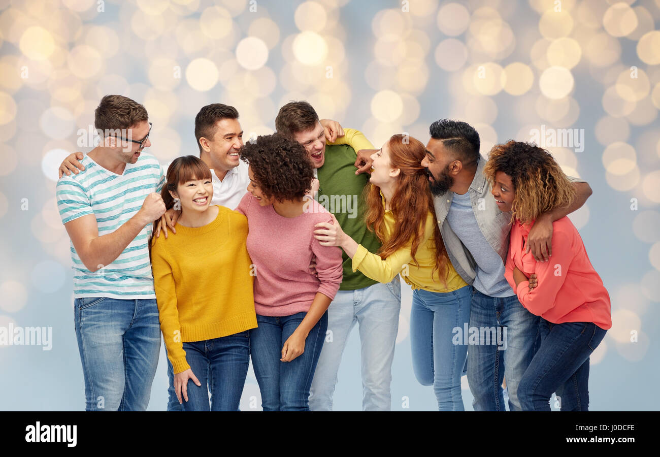 international group of happy laughing people Stock Photo - Alamy