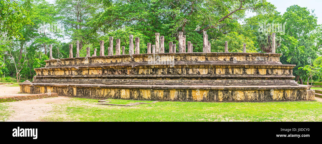 The archaeological site of Palace Complex of King Parakramabahu ...