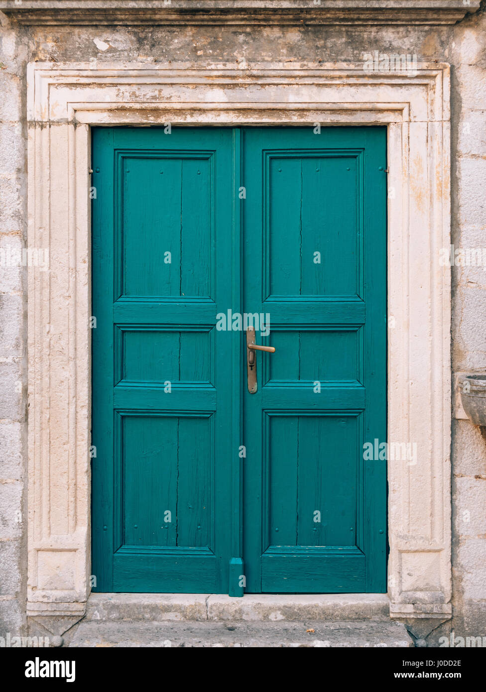 Old blue doors. Wood texture. Texture of metal Stock Photo - Alamy