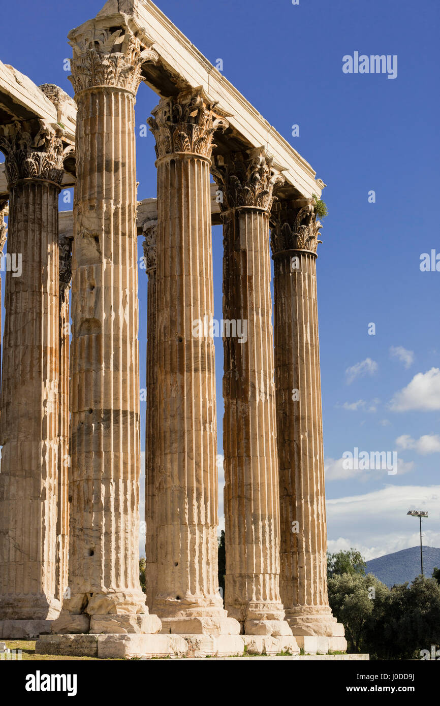 Columns in Athens (Greece Stock Photo - Alamy