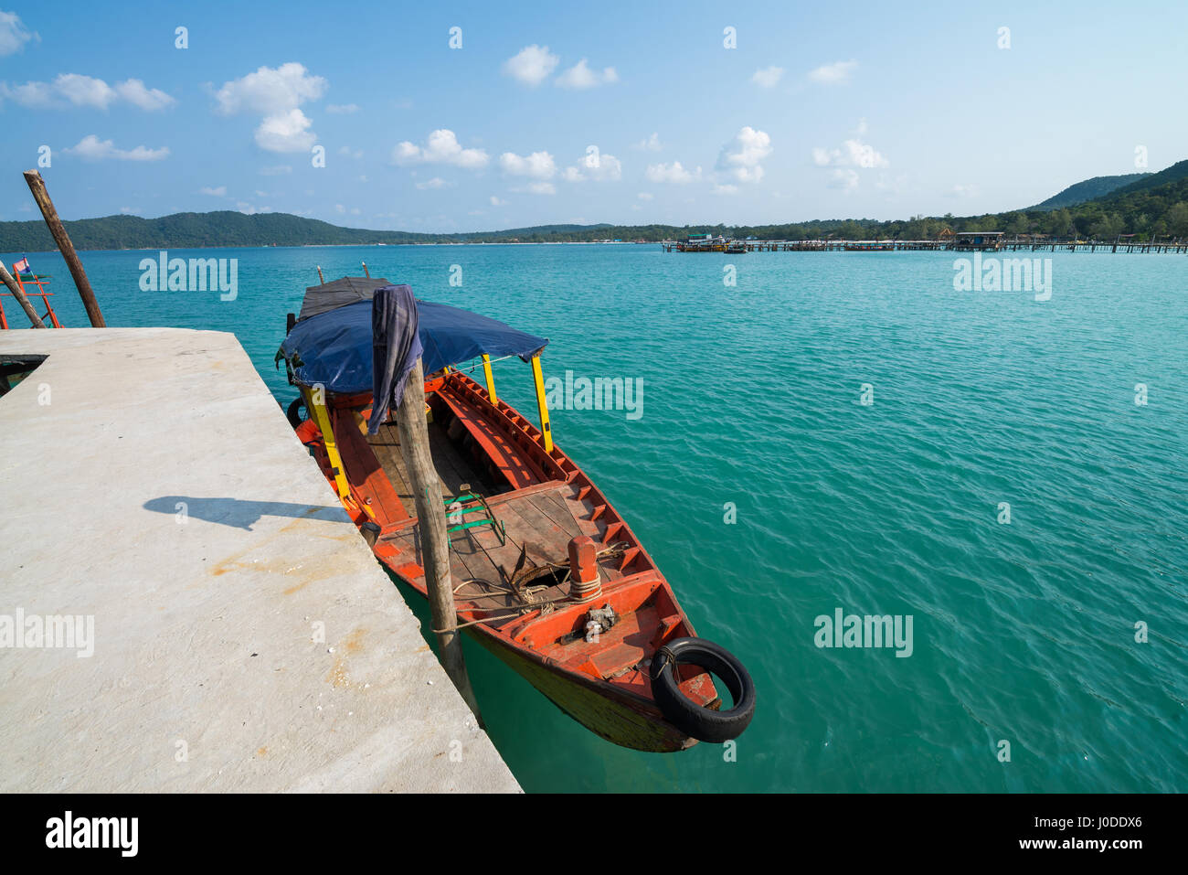 Boats on the Koh Rong Samloem island, Cambodia, Asia Stock Photo - Alamy