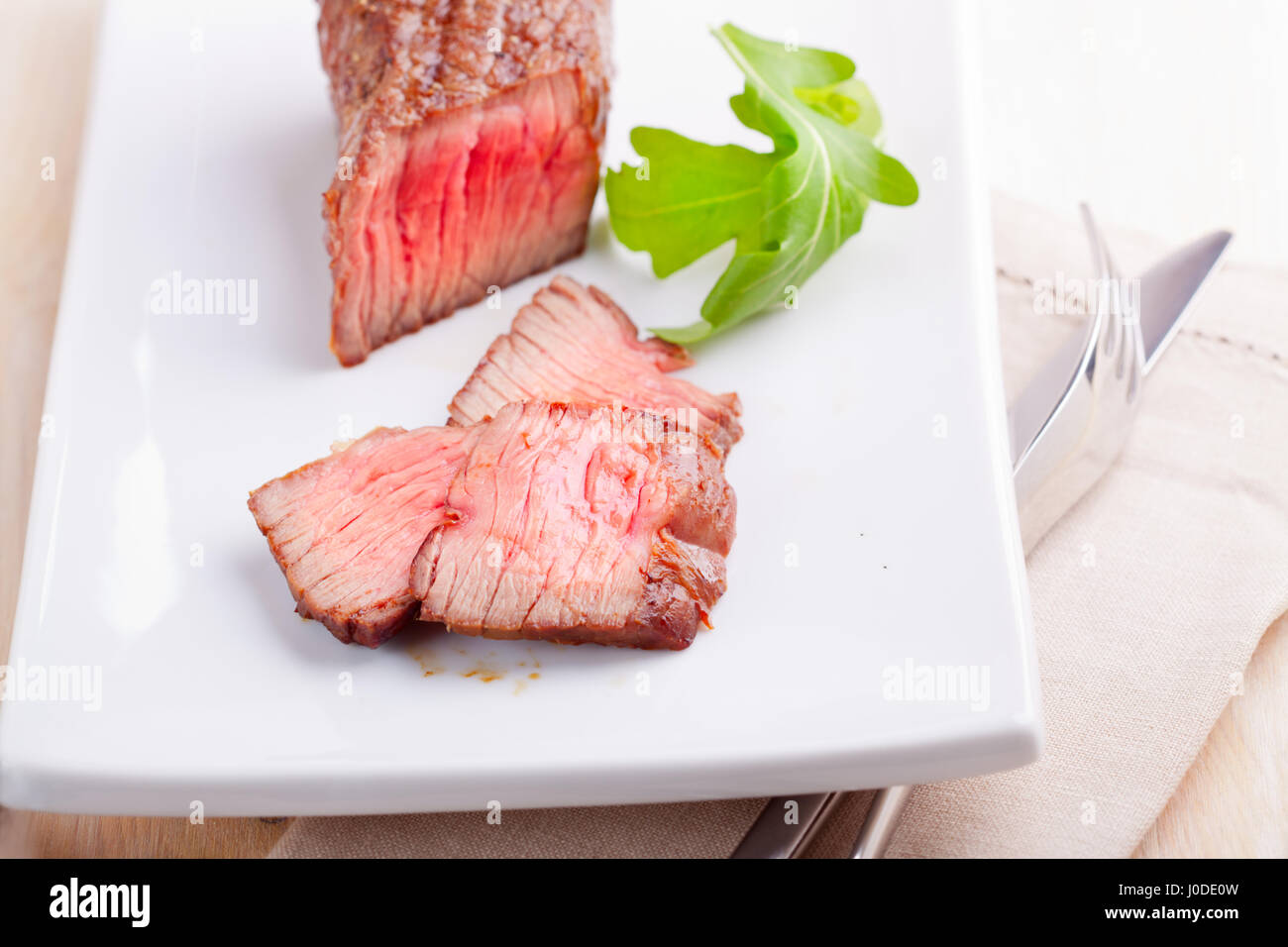 Fresh medium grilled steak Stock Photo - Alamy