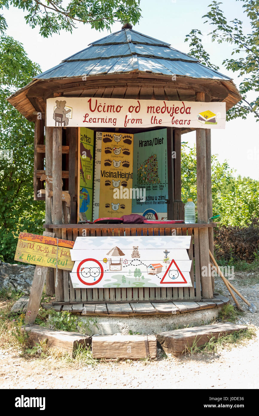 Bear refuge in Kuterevo village, Croatia Stock Photo - Alamy