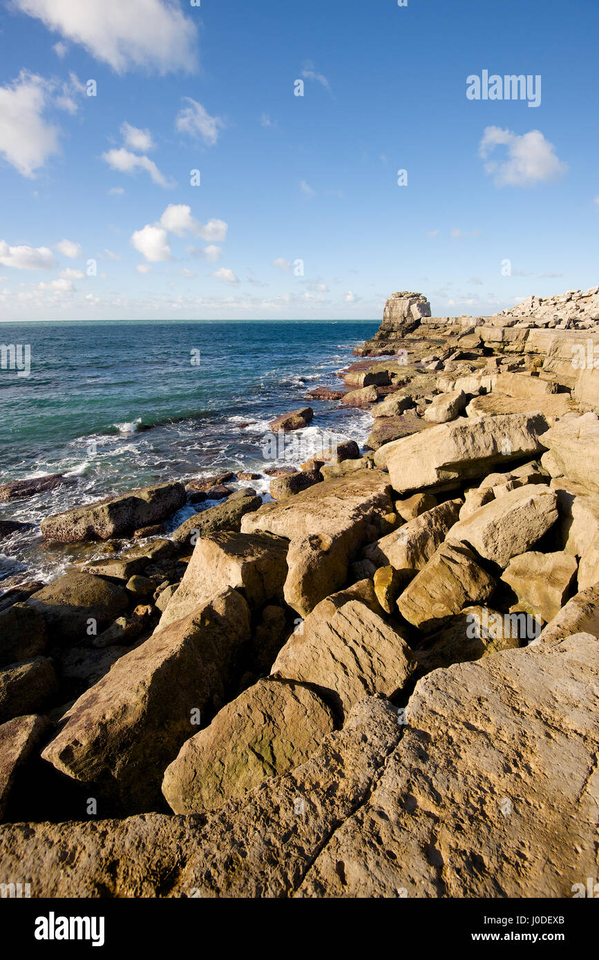 Pulpit Rock on The Isle of Portland, Dorset, England Stock Photo - Alamy
