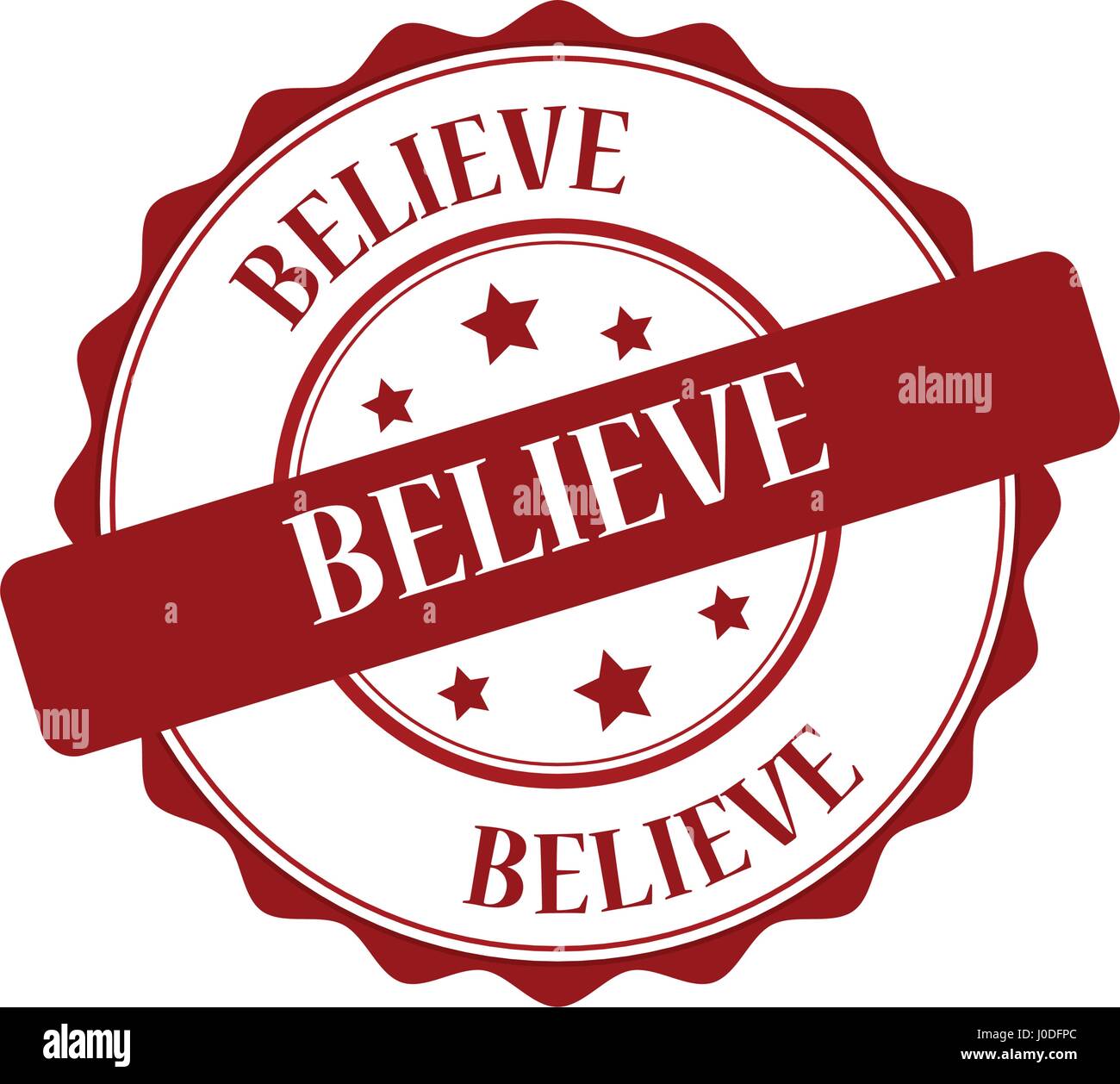 Believe red stamp illustration Stock Vector Image & Art - Alamy