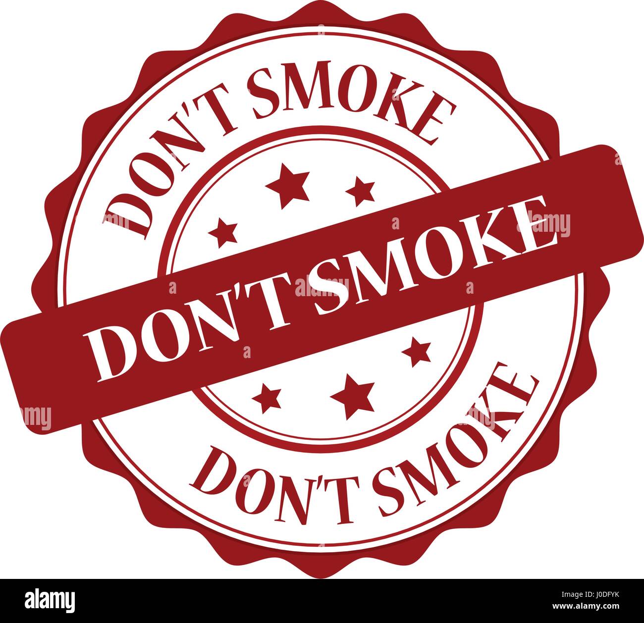 Don't smoke red stamp illustration Stock Vector Image & Art - Alamy