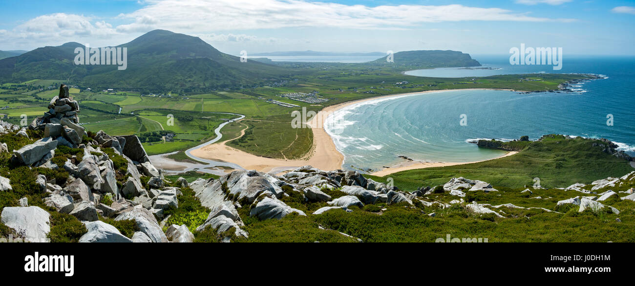 Dunaff Head and Tullagh Point over Tullagh Bay, from Binnion hill ...