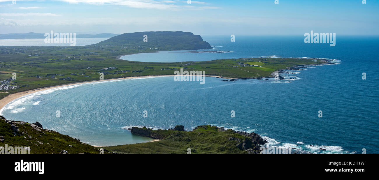 Dunaff Head and Tullagh Point over Tullagh Bay, from Binnion hill ...