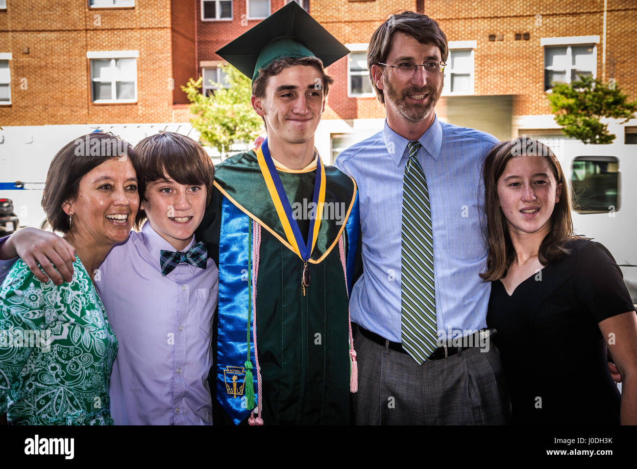 Family, high school graduation Stock Photo - Alamy