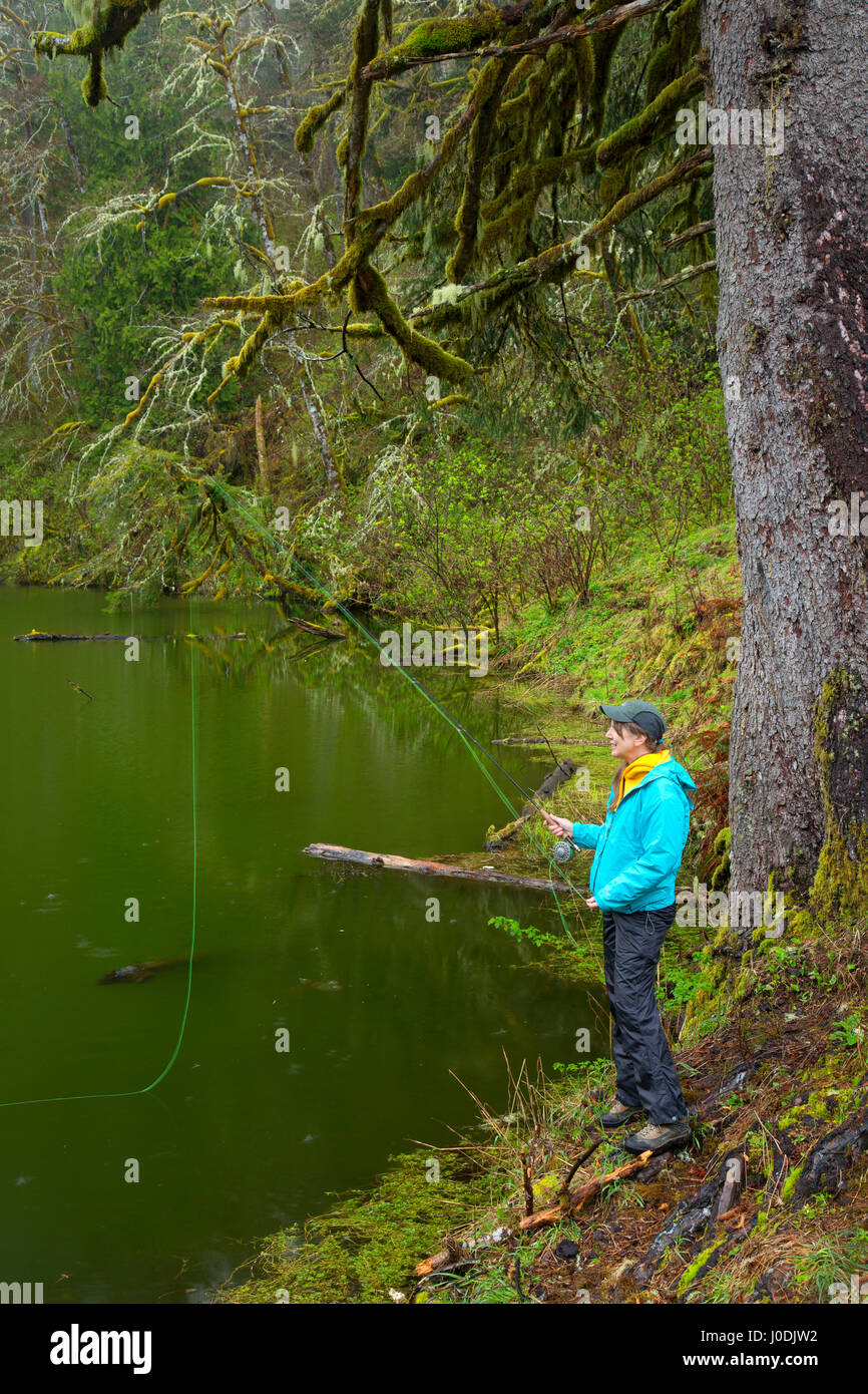 Flyfishing on Battle Lake from Battle Lake Trail, Siuslaw National ...