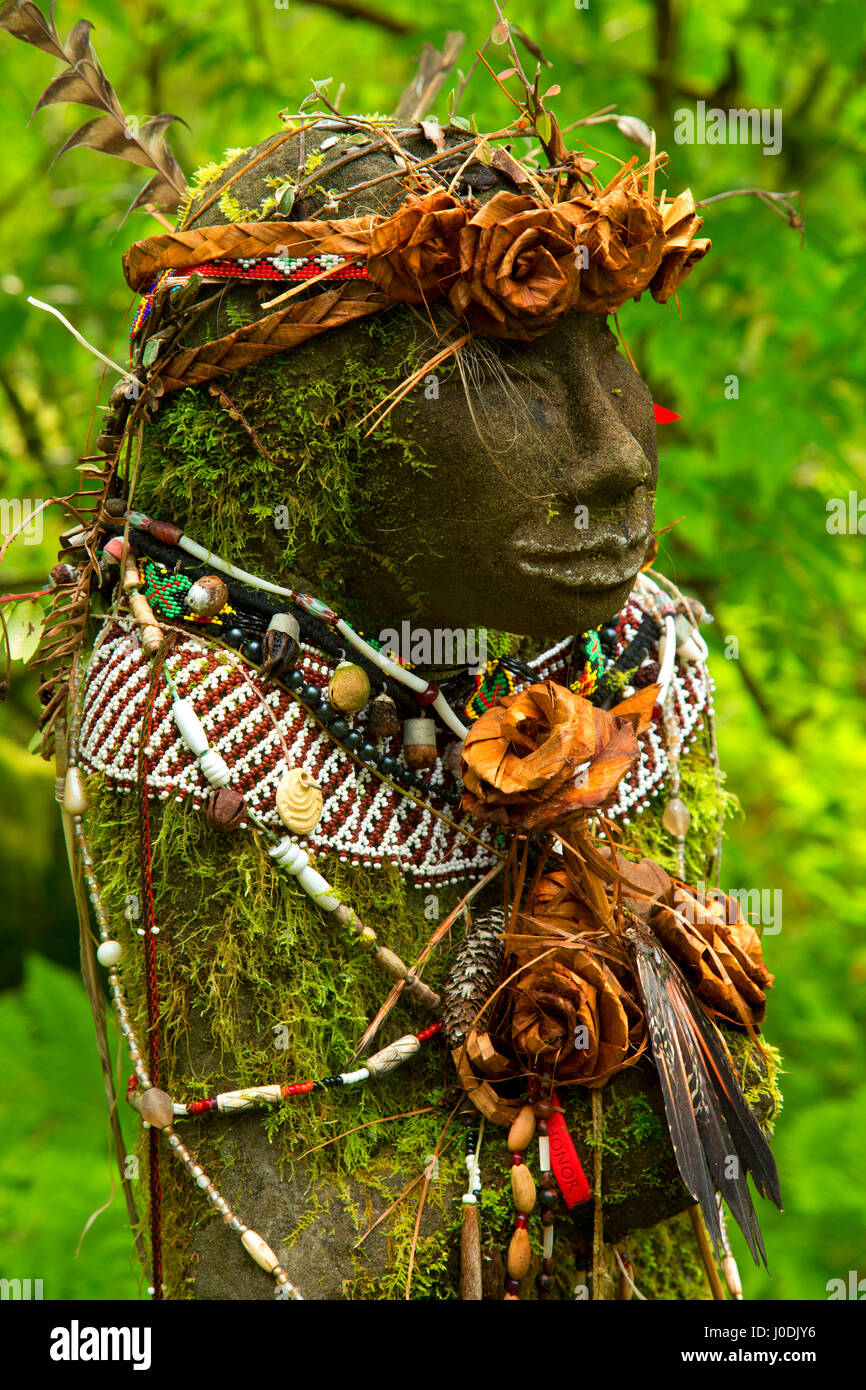 Amanda statue along Amanda's Trail, Cape Perpetua Scenic Area, Siuslaw ...