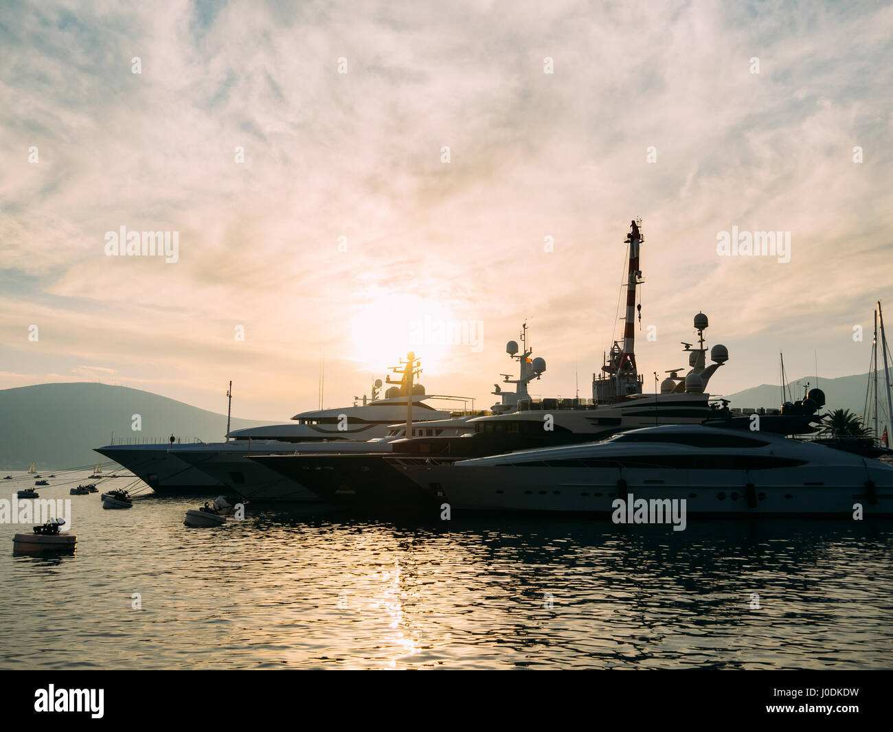 Yacht Porto Montenegro. Elite area of Tivat Stock Photo - Alamy