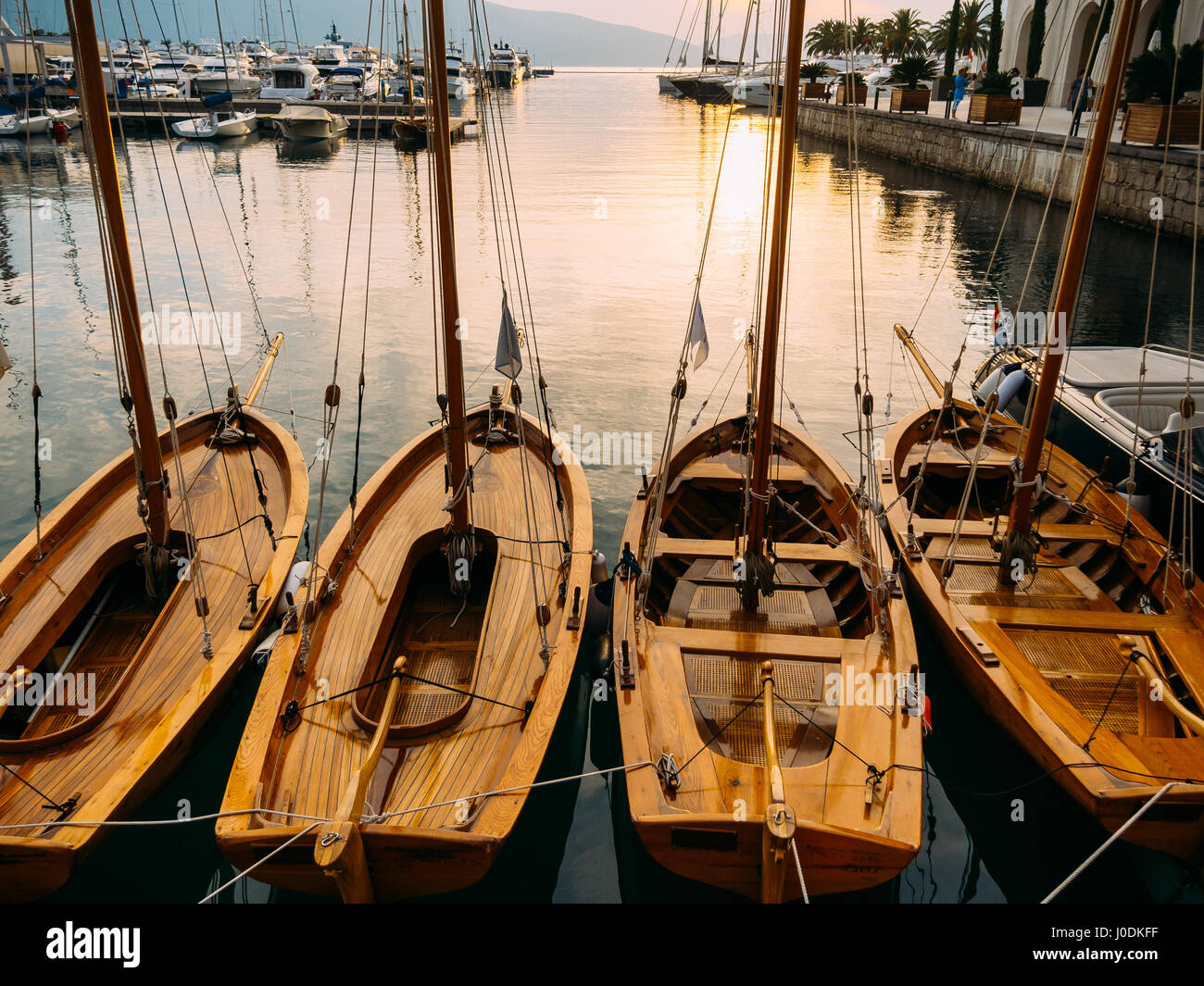 Yacht Porto Montenegro. Elite area of Tivat Stock Photo - Alamy