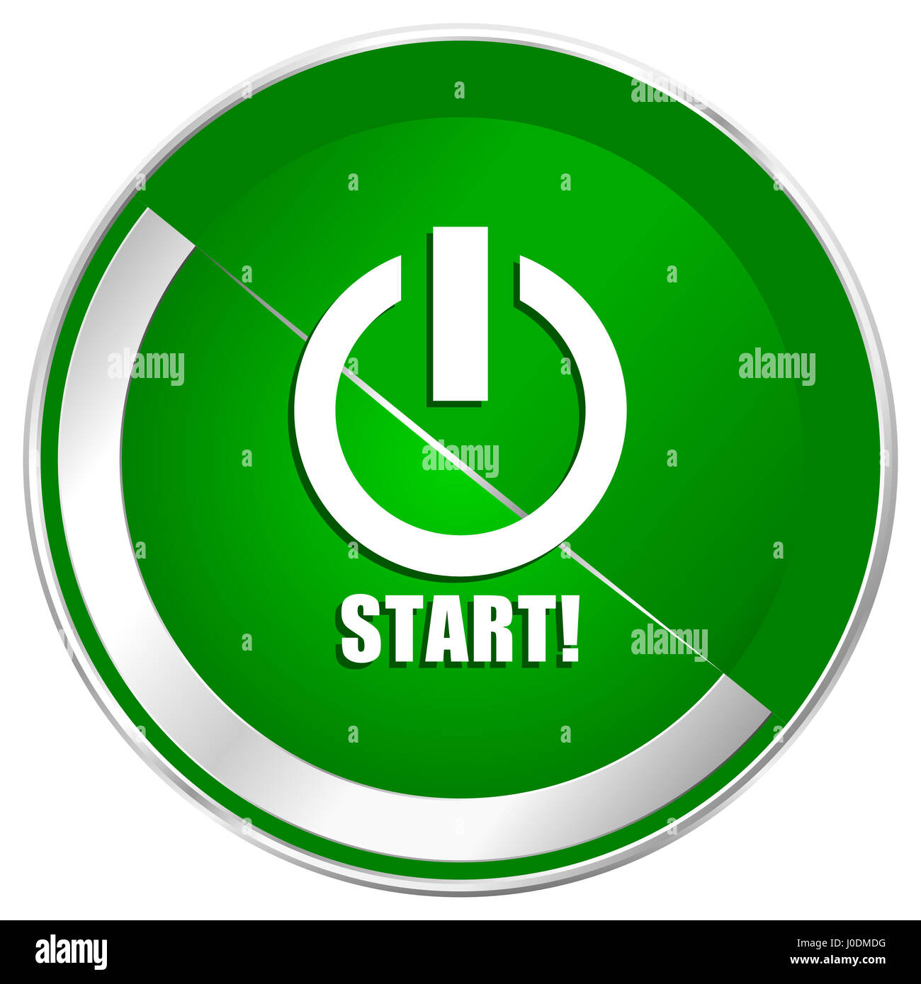 Silver metallic border green web Cut Out Stock Images & Pictures - Alamy