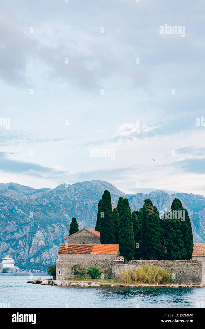 The island of Gospa od Skrpjela, Kotor Bay, Montenegro Stock Photo - Alamy
