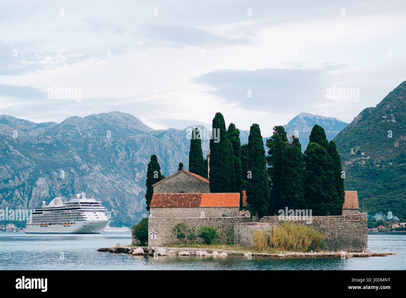 The island of Gospa od Skrpjela, Kotor Bay, Montenegro Stock Photo - Alamy