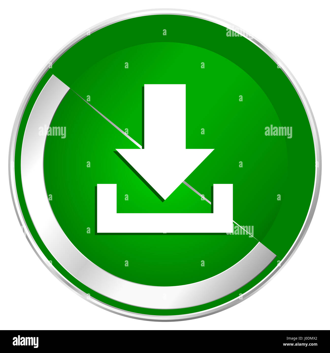 Silver metallic border green web hi-res stock photography and images ...