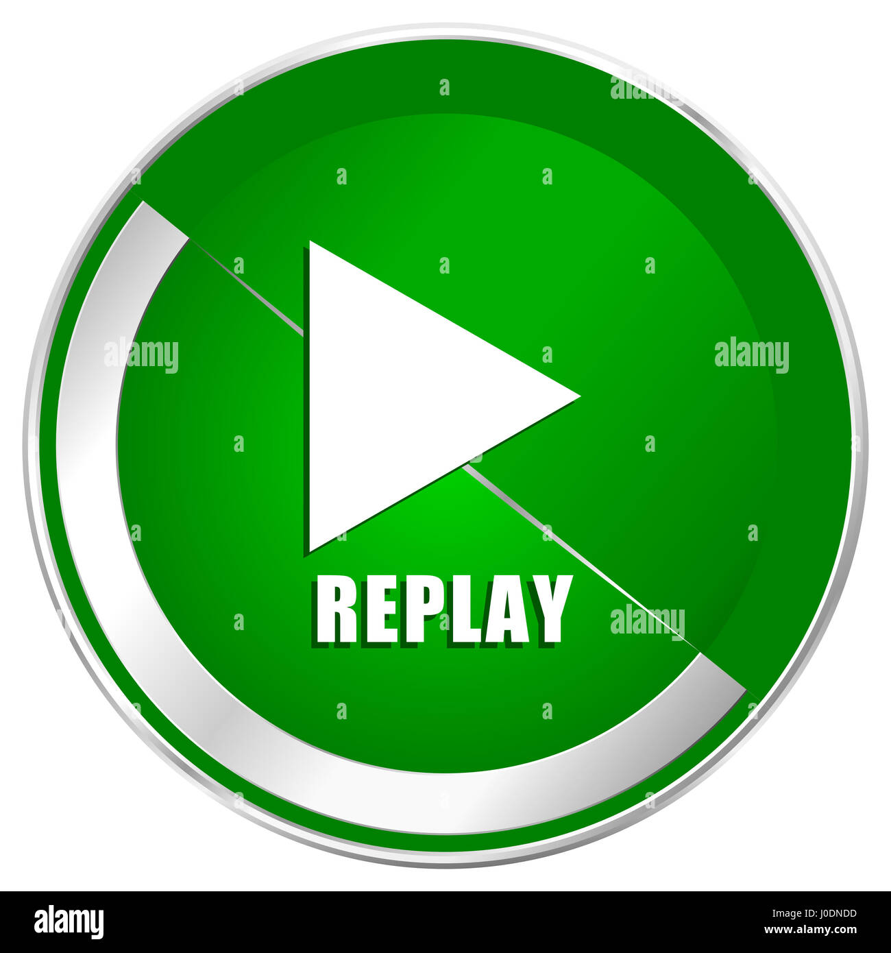 Replay button icon hi-res stock photography and images - Alamy