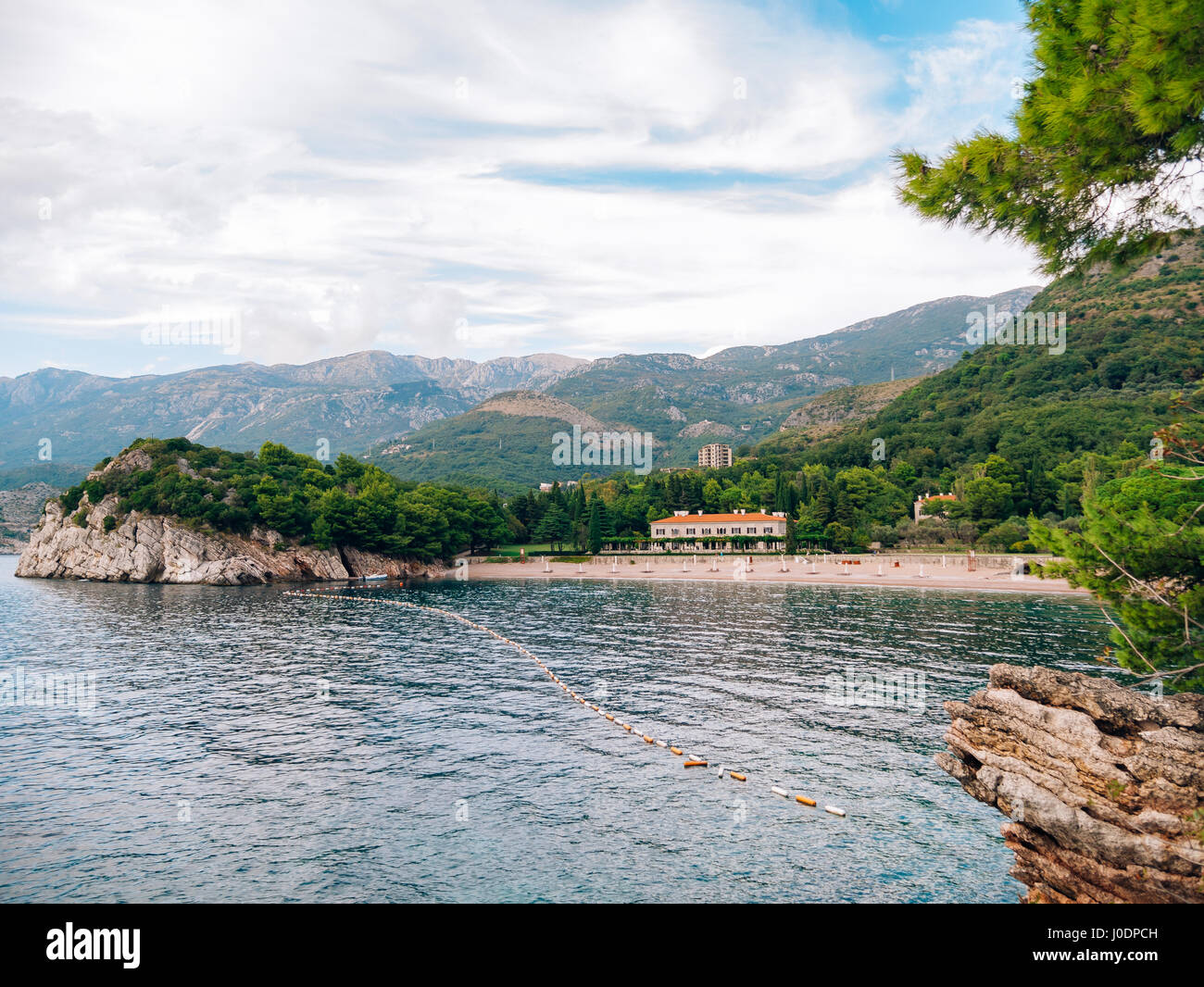 The Villa Milocer is one of the most beautiful resorts of the Bu Stock ...