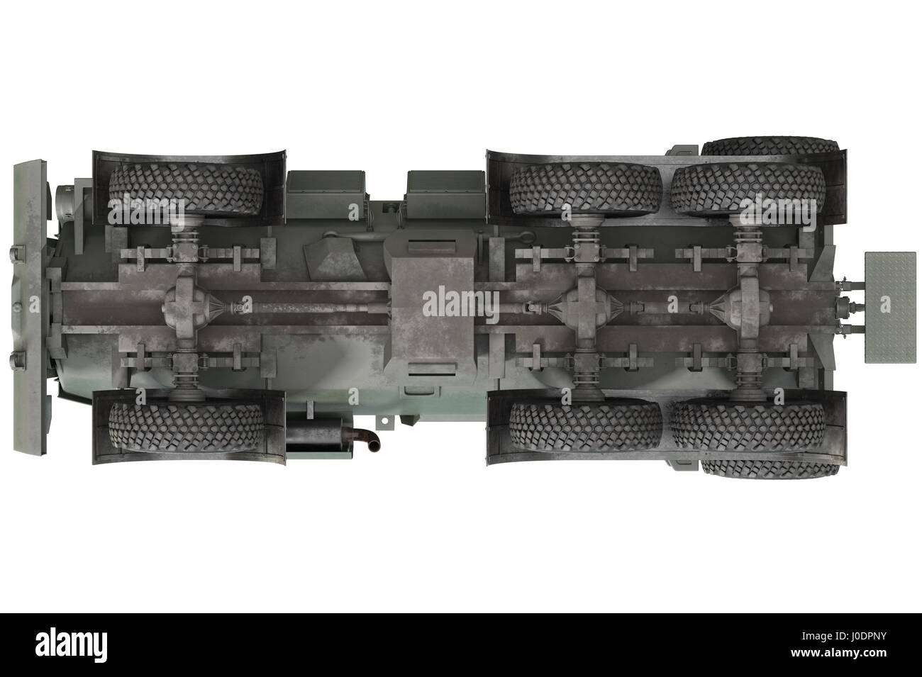 Truck military armored vehicle, bottom view Stock Photo - Alamy