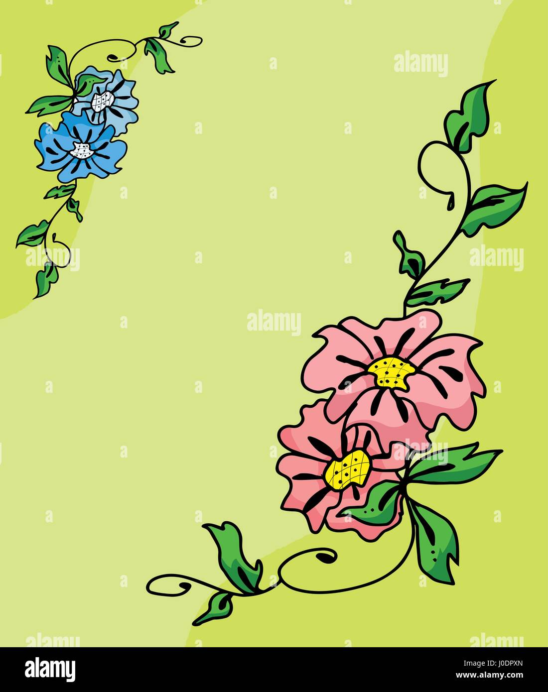 Colorful spring bouquet Stock Vector Images - Alamy