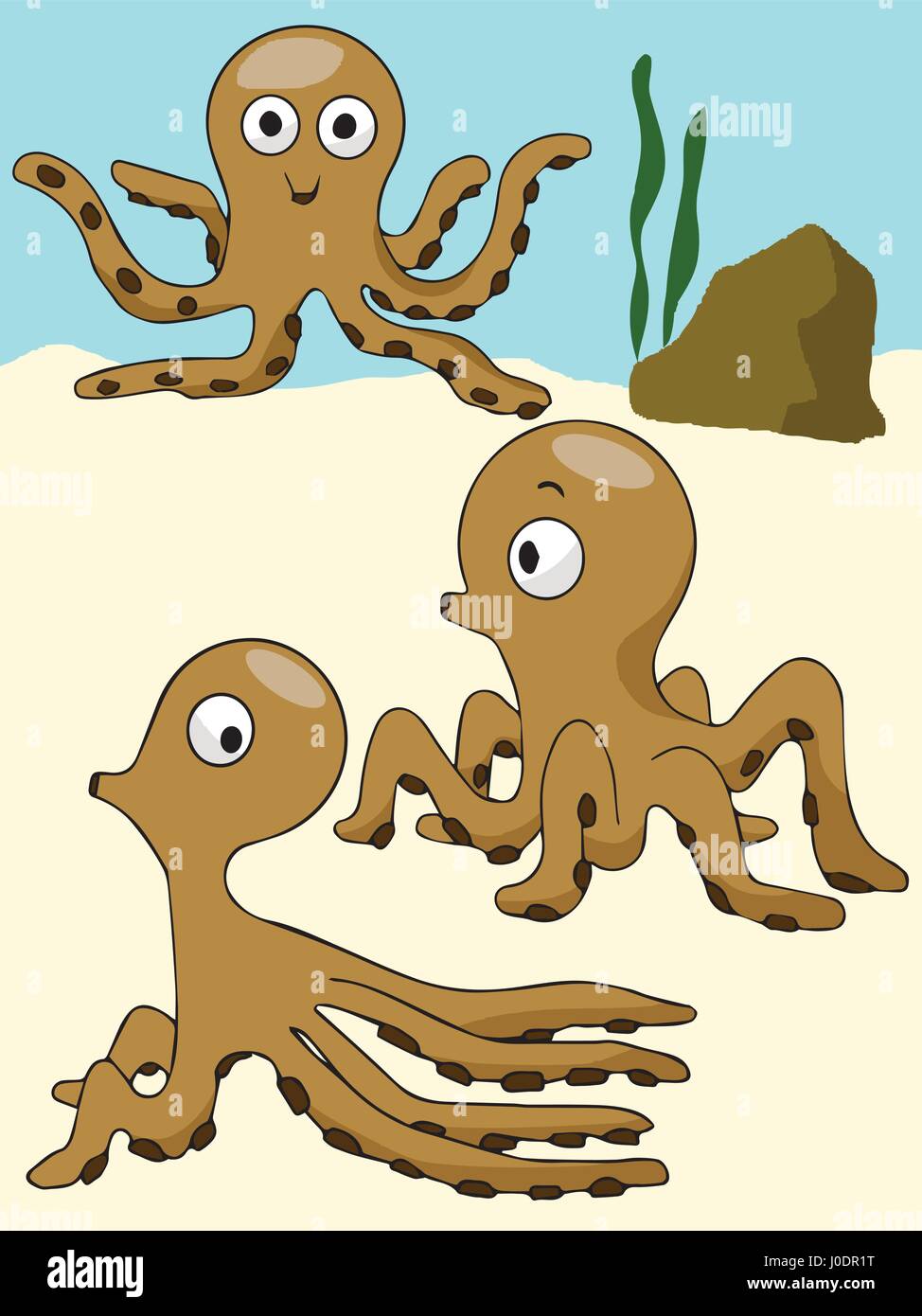 Under the sea cartoon vector hi-res stock photography and images - Alamy