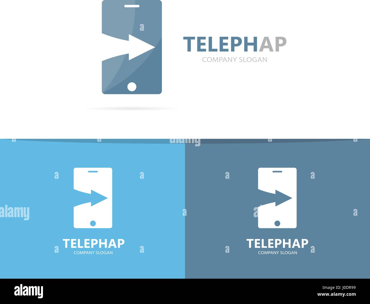 Vector of phone and arrow up logo combination. Mobile and growth symbol ...