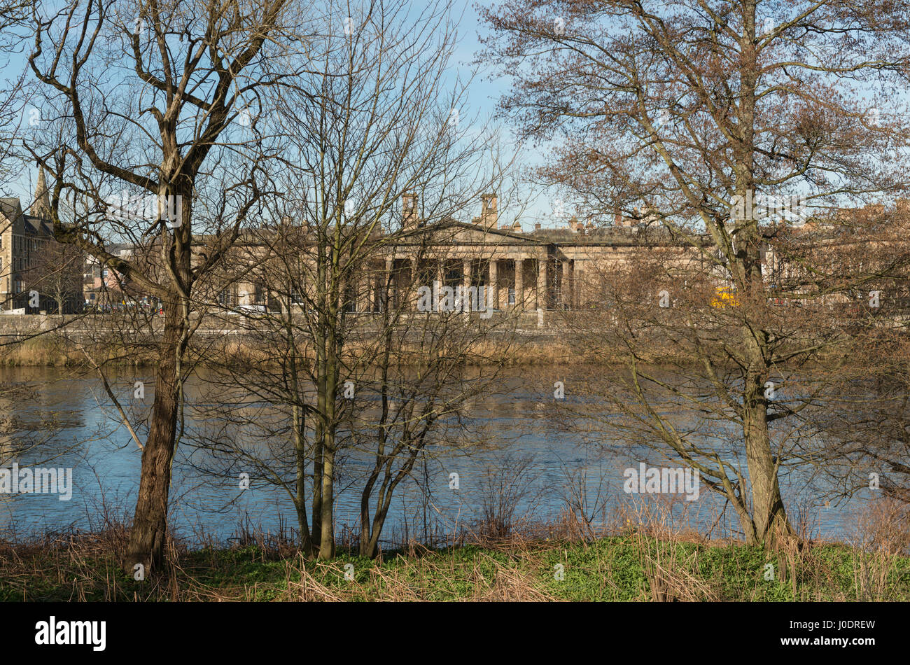 Perth Sheriff Court on West bank of river Tay, Perth city centre ...