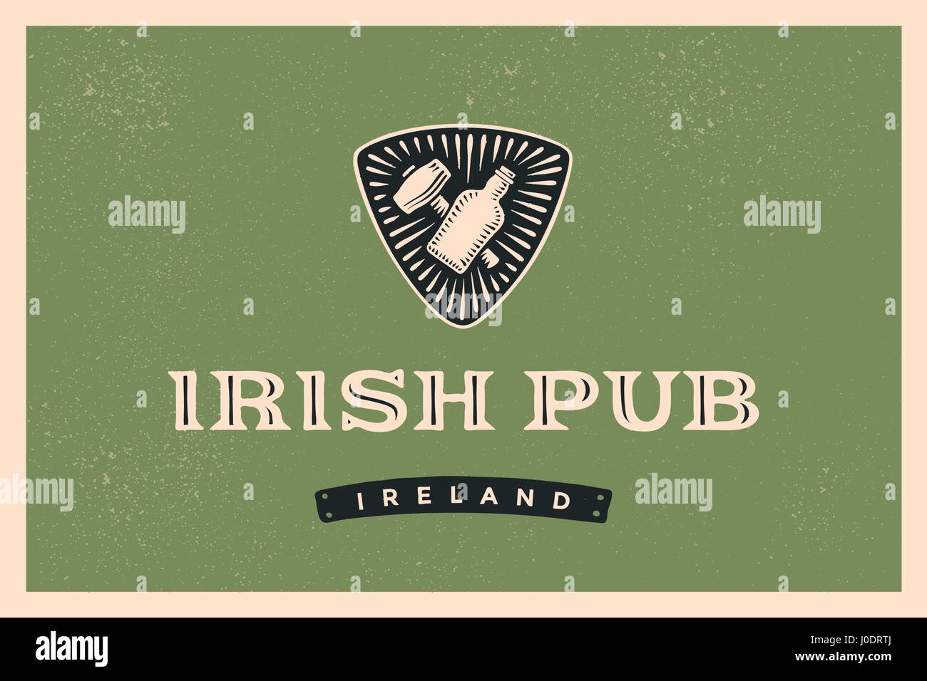 Alcohol label irish Stock Vector Images - Alamy