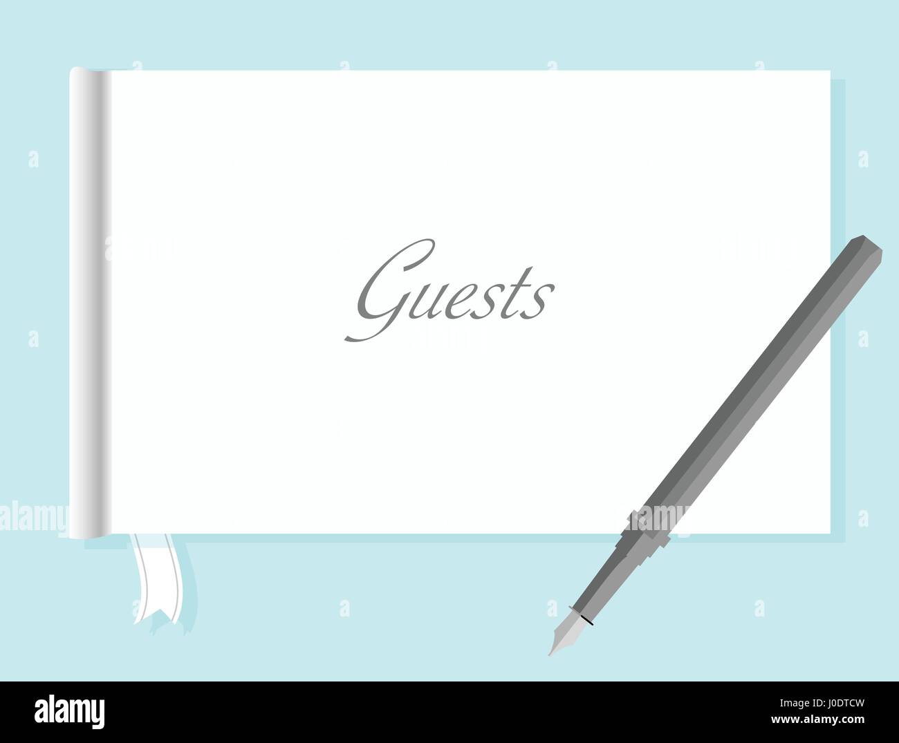 Visitor log book Stock Vector Images - Alamy