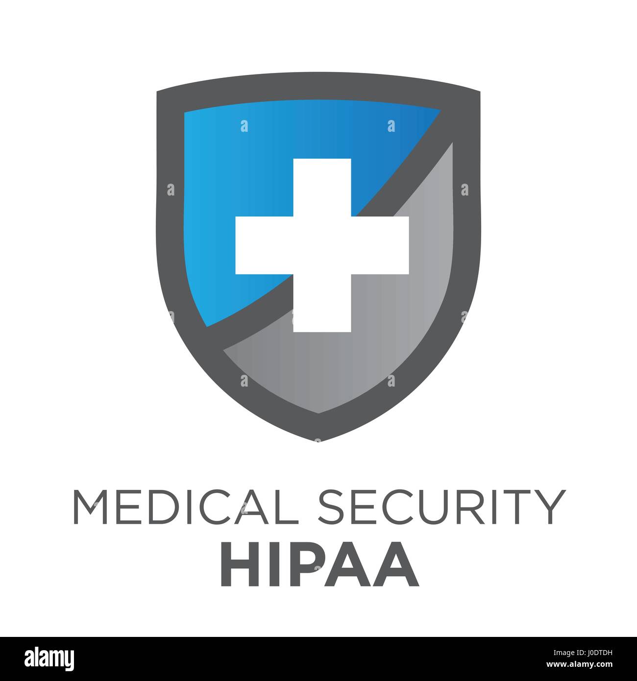 HIPAA Compliance Icon Graphic For Medical Document Security Stock ...