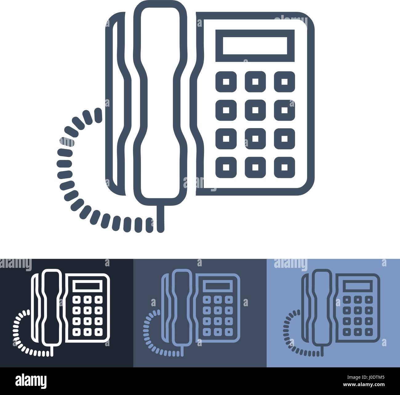 Pushbutton phone Stock Vector Images - Alamy