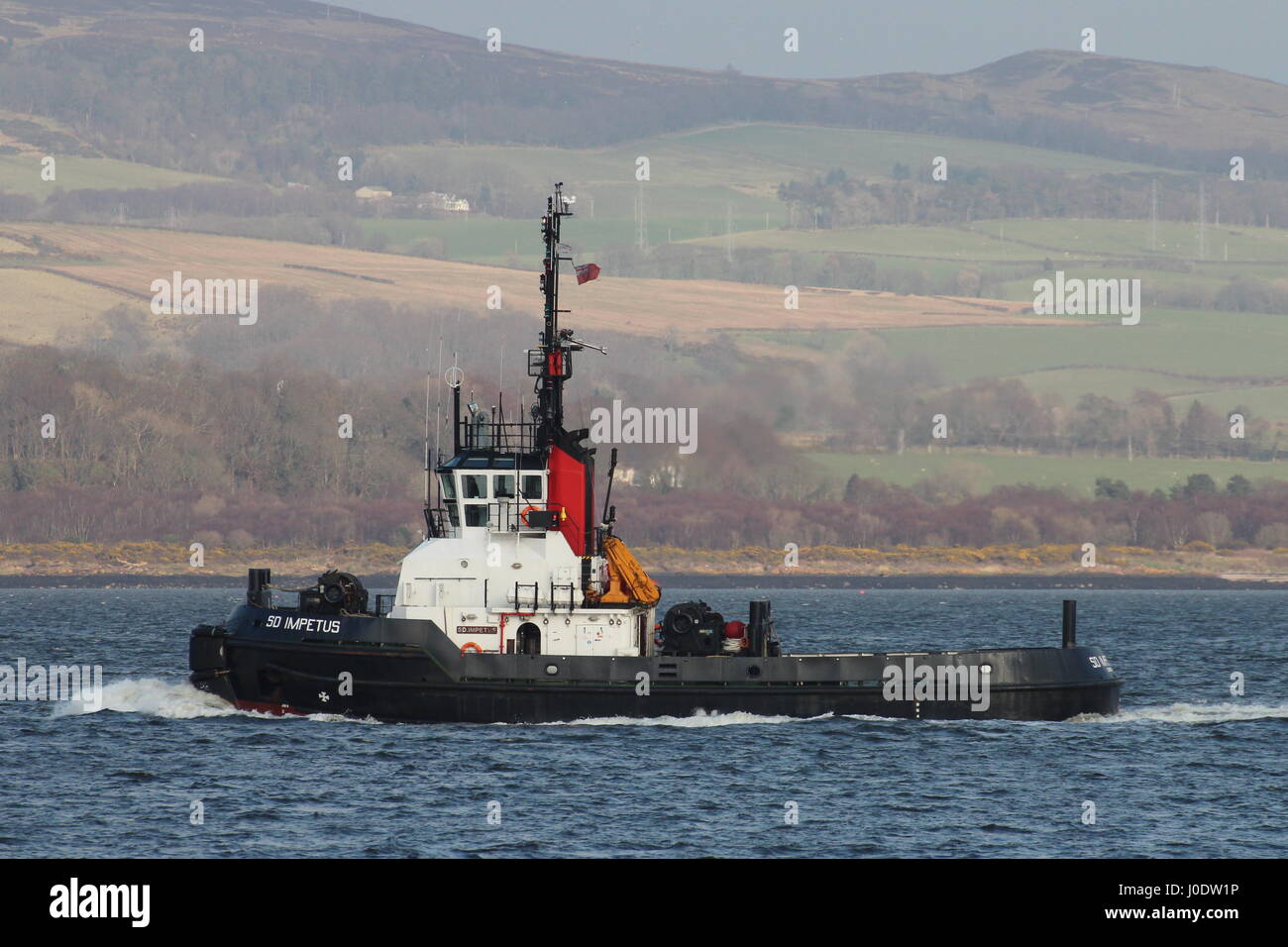 SD Impetus, an Impulse-class tug operated by Serco Marine Services ...
