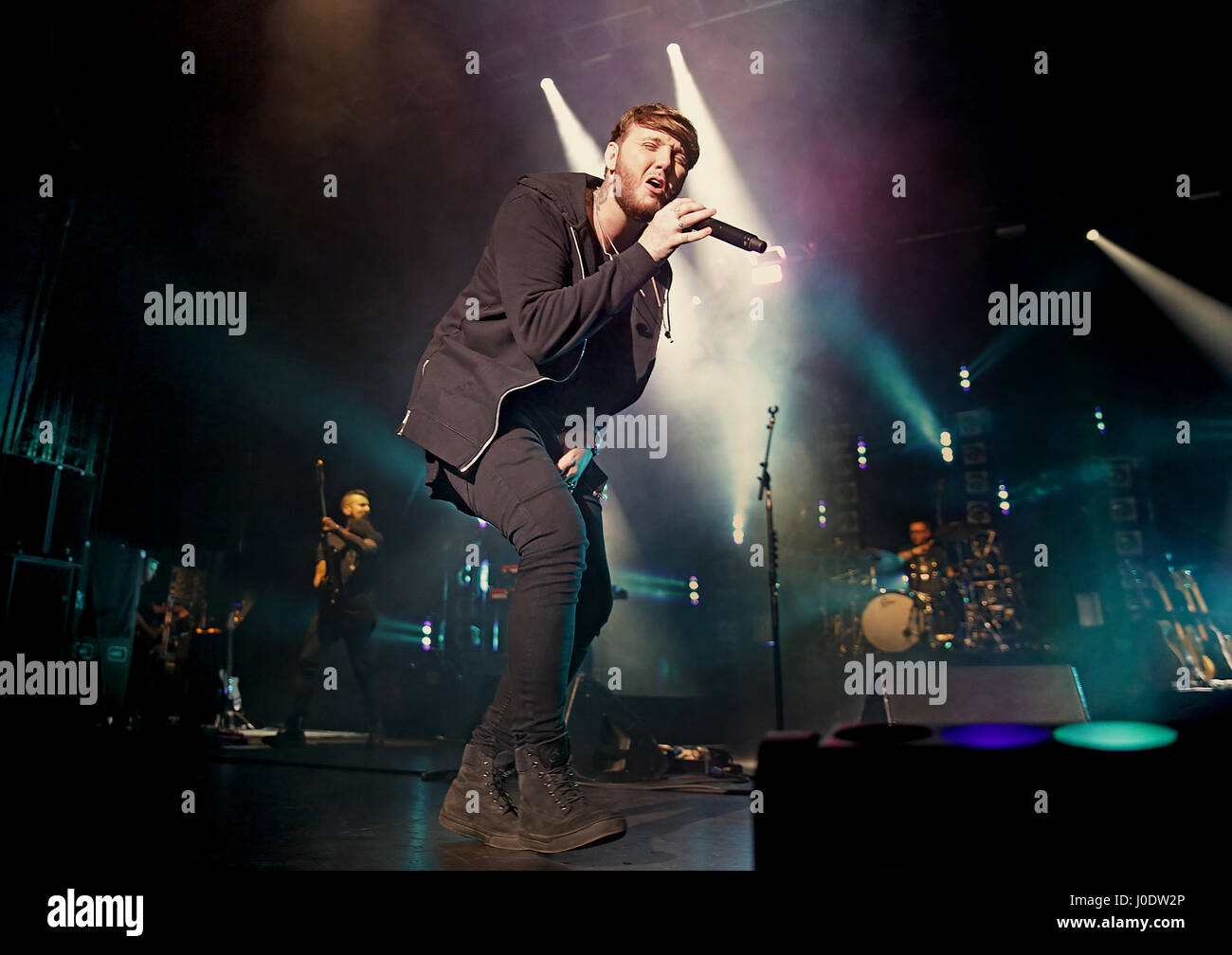 James Arthur performs at Manchester O2 Apollo Featuring: James Arthur ...