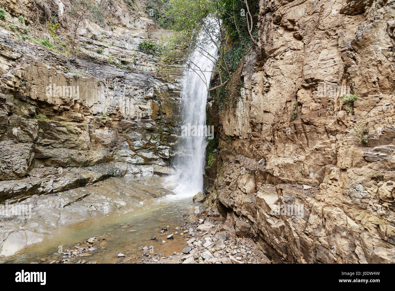 Waterfall in Legvtakhevi in Botanical Garden. Tbilisi. Georgia Stock ...