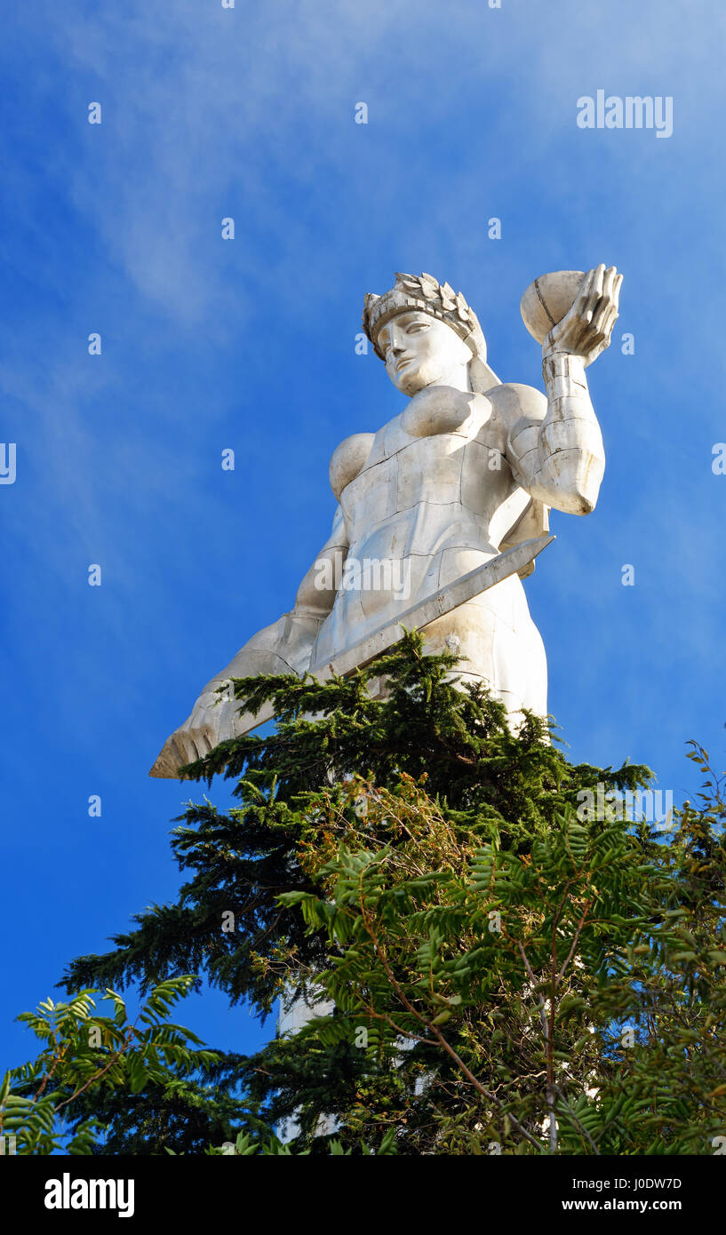 Statue of Mother Georgia, Kartlis Deda on the top of Sololaki hill in ...