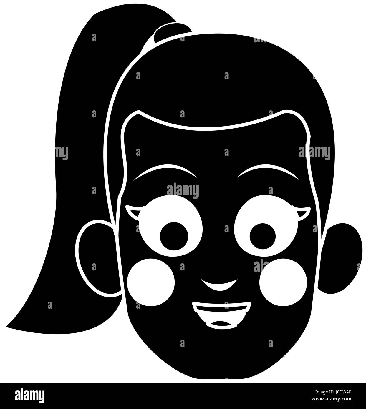 young girl icon image Stock Vector Image & Art - Alamy