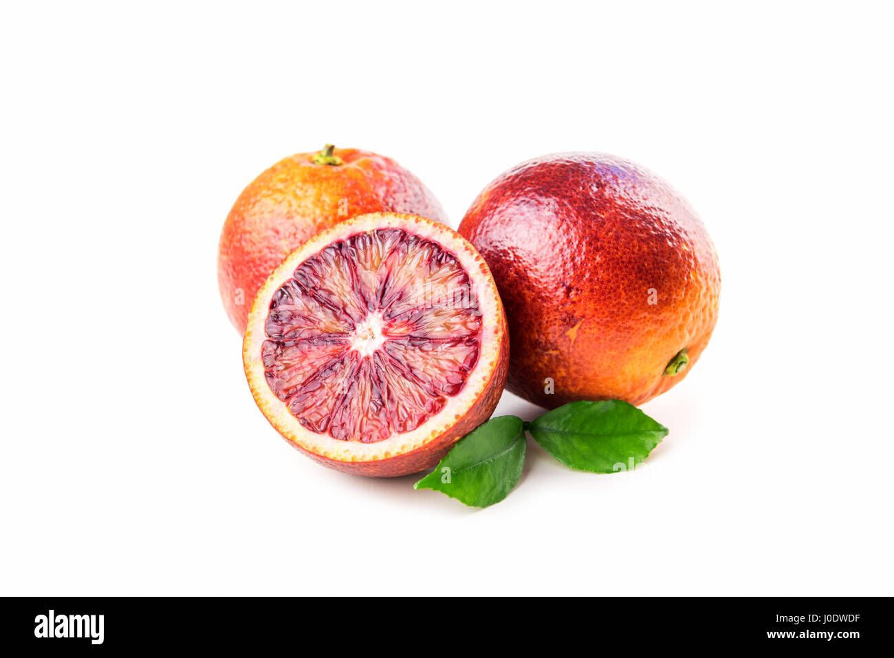 Red sicilian oranges isolated on white background Stock Photo - Alamy